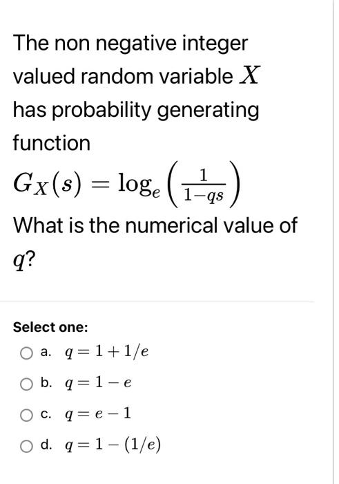 Solved Determine the generating function of the following | Chegg.com