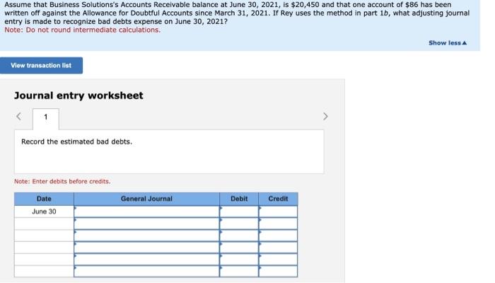 Solved Santana Rey, owner of Business Solutions, realizes | Chegg.com