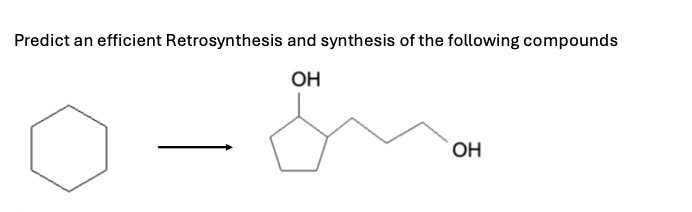 Solved Predict an efficient Retrosynthesis and synthesis of | Chegg.com