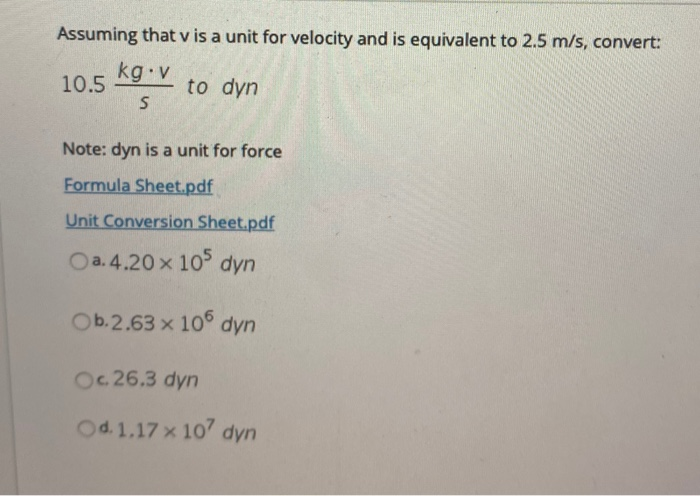 Solved Assuming that v is a unit for velocity and is | Chegg.com