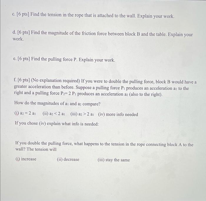Solved Problem 1: (60 points) Explain your work. Two blocks | Chegg.com