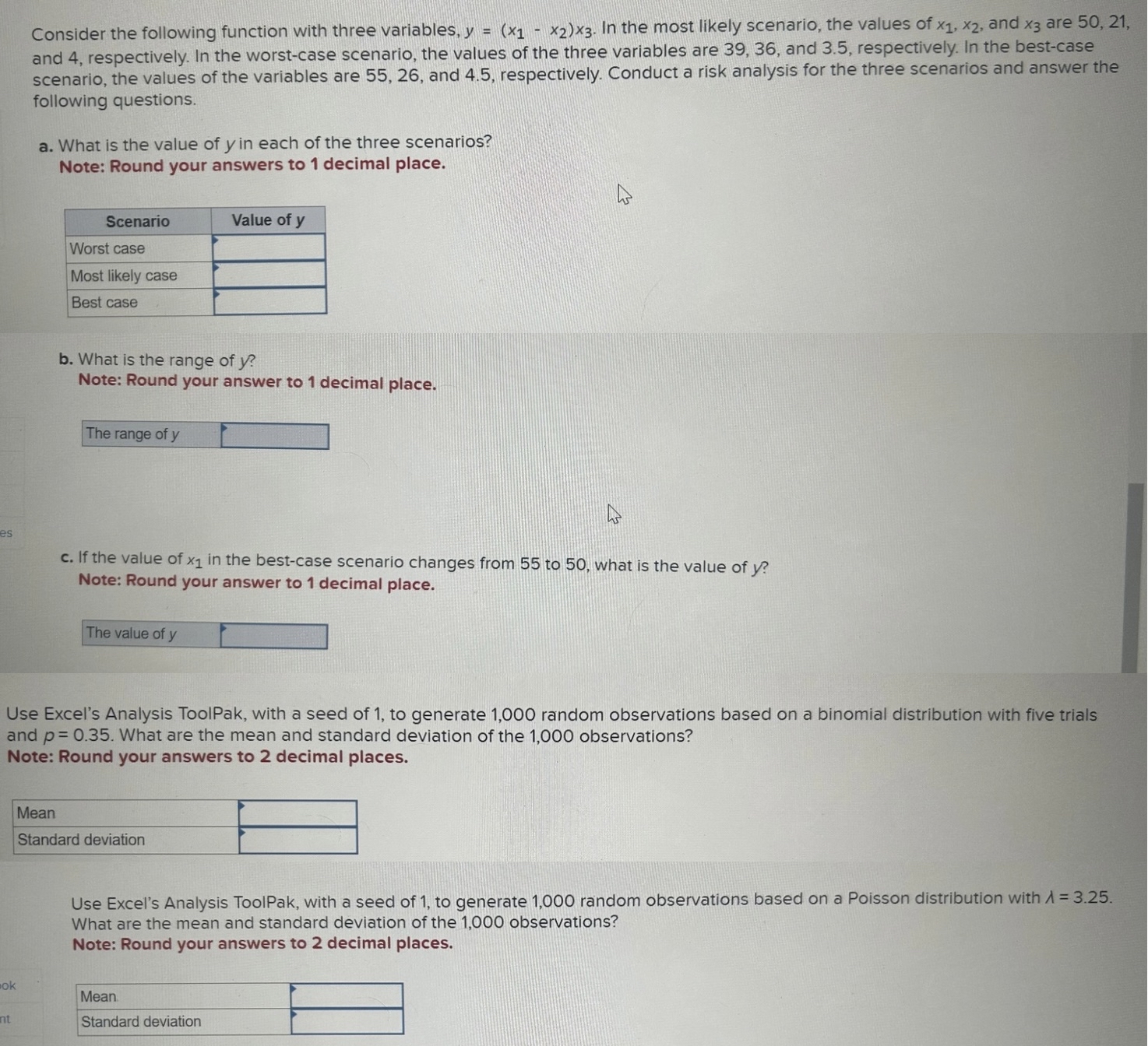 Solved Consider the following function with three variables, | Chegg.com