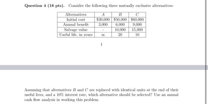 Solved Question 4 (18 pts). Consider the following three | Chegg.com