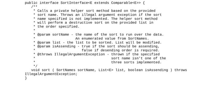 Solved 1 Develop Junit Test Cases For The Three Sorts You 