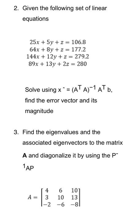 Solved 1. Verify that u1, u2 and u3 are an orthogonal set | Chegg.com