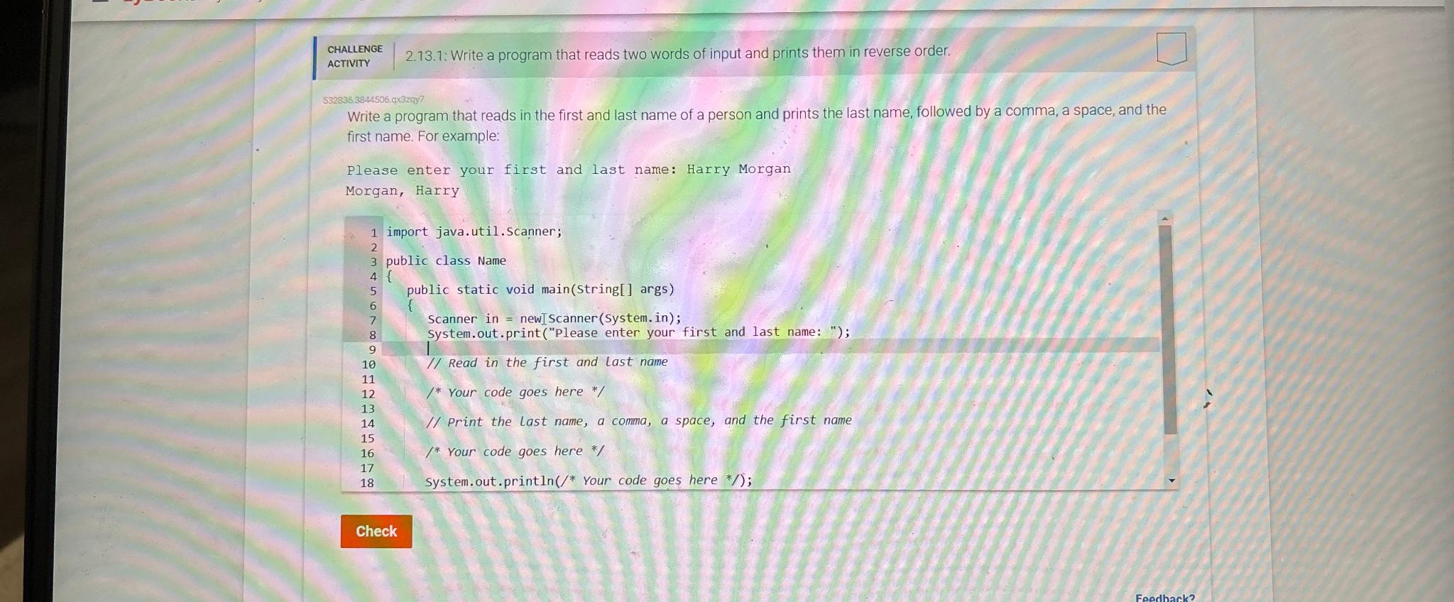 Solved CHALLENGEACTIVITY2.13.1: Write a program that reads | Chegg.com