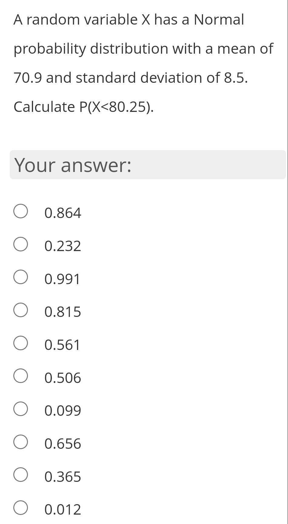 Solved A random variable x ﻿has a Normal probability | Chegg.com