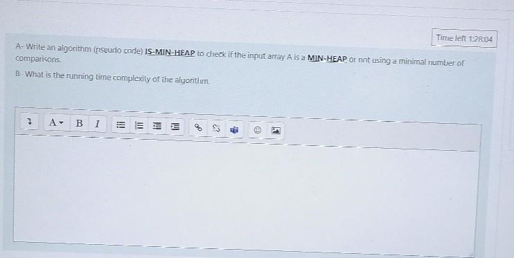 Solved Timelet 128.04 A-Write an algorithm (nseudo code) | Chegg.com