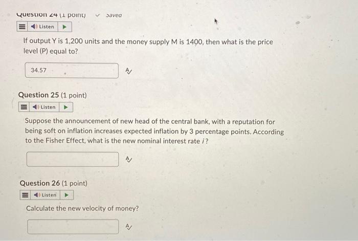 Solved Suppose that the real money demand function take the | Chegg.com