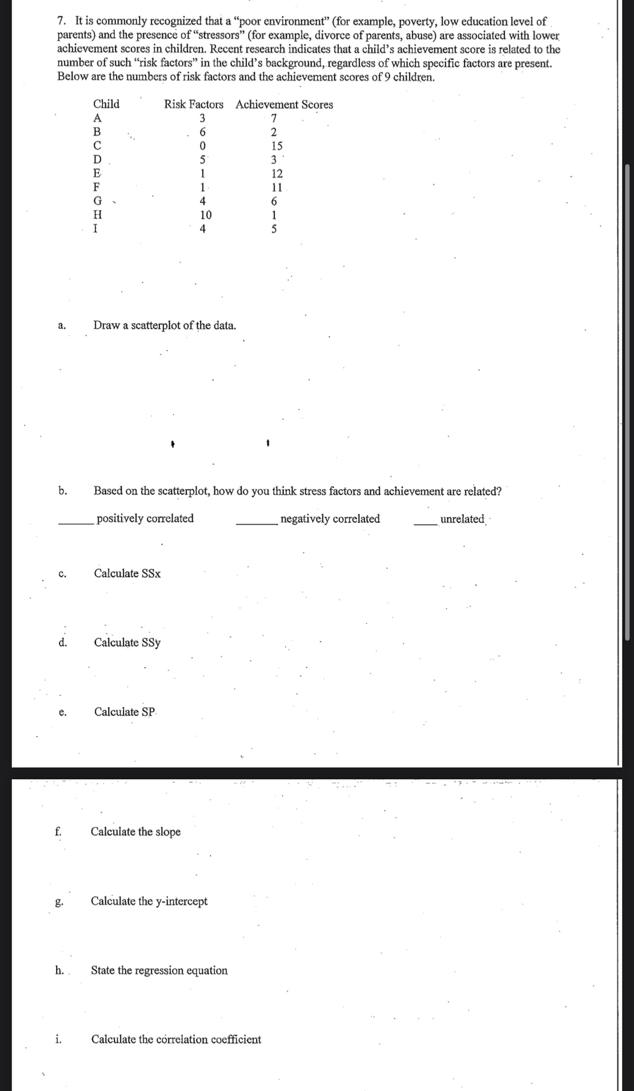 Solved It is commonly recognized that a "poor environment" | Chegg.com