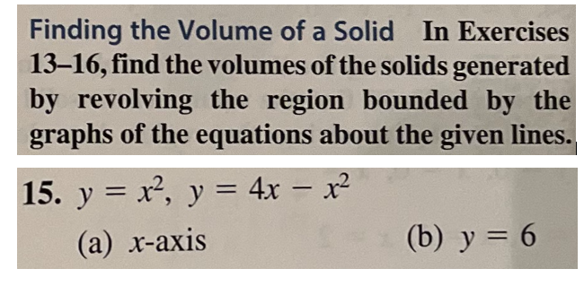 Solved Finding the Volume of ﻿a Solid In ﻿Exercises13-16, | Chegg.com