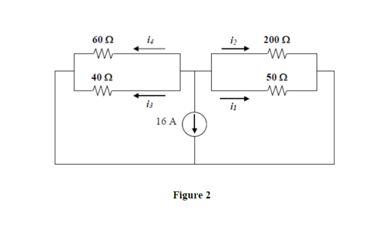 Solved Figure 2Find i1 ﻿through i4 | Chegg.com
