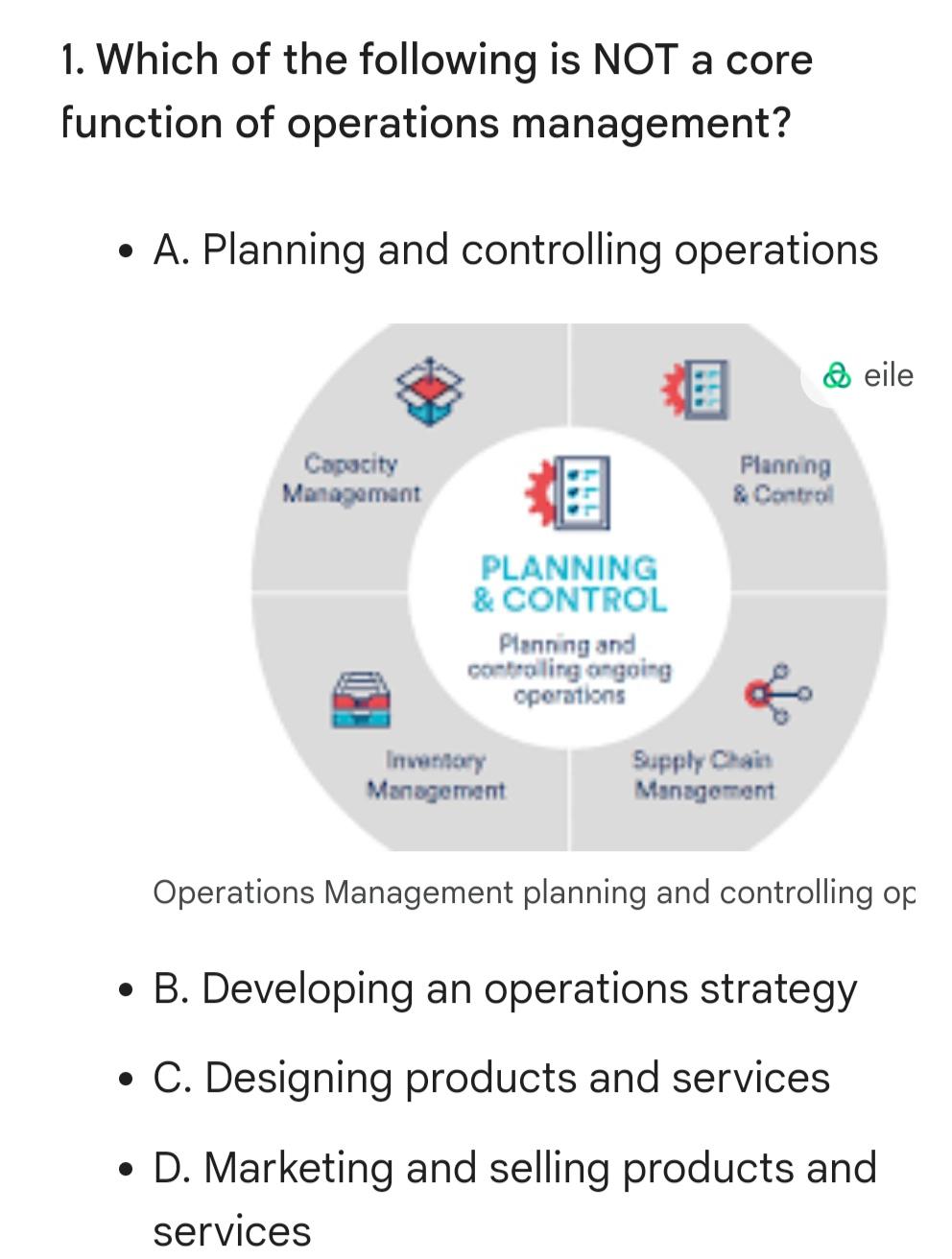 Solved Which of the following is NOT a core function of | Chegg.com