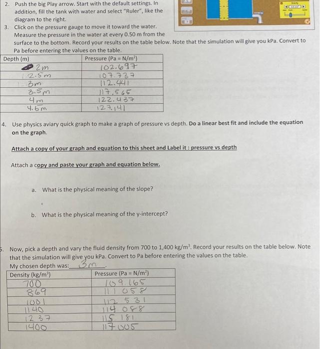 Solved Quick Graph 5.0 (4.0)2. Push the big Play arrow. | Chegg.com