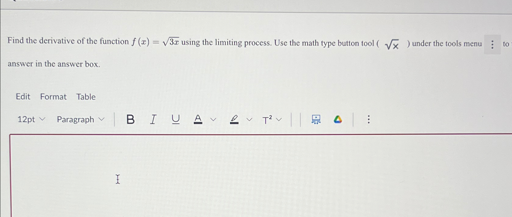 Solved Find the derivative of the function f(x)=3x2 ﻿using | Chegg.com