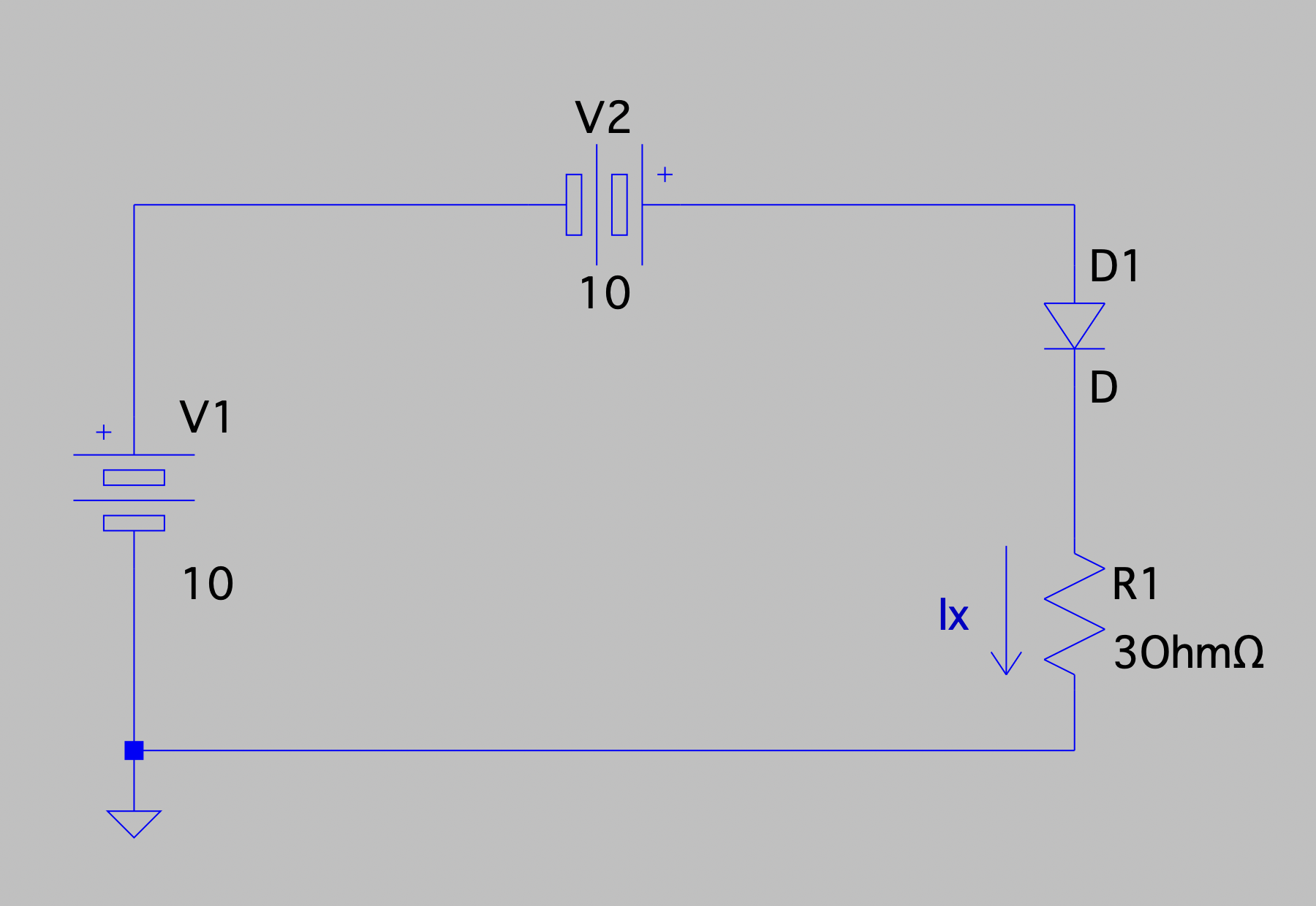 Solved Find Ix1 ﻿using the ideal diode model. Also, find Ix2 | Chegg.com