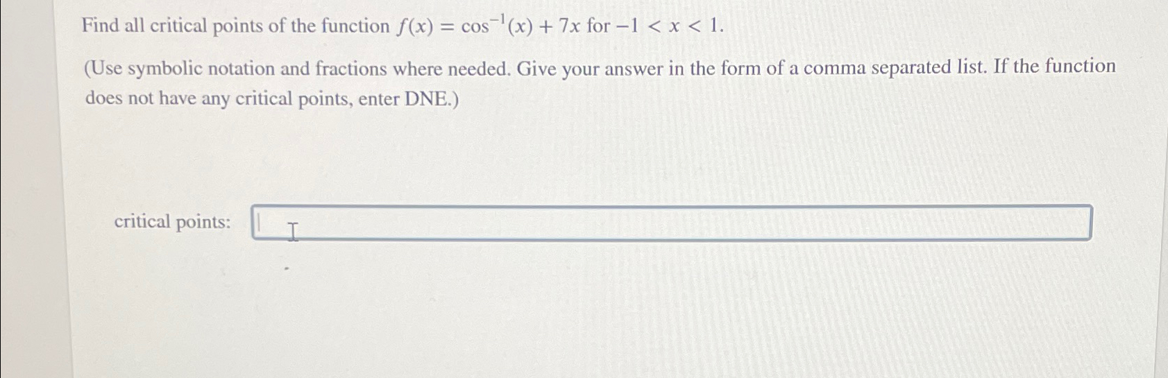 Solved Find all critical points of the function | Chegg.com