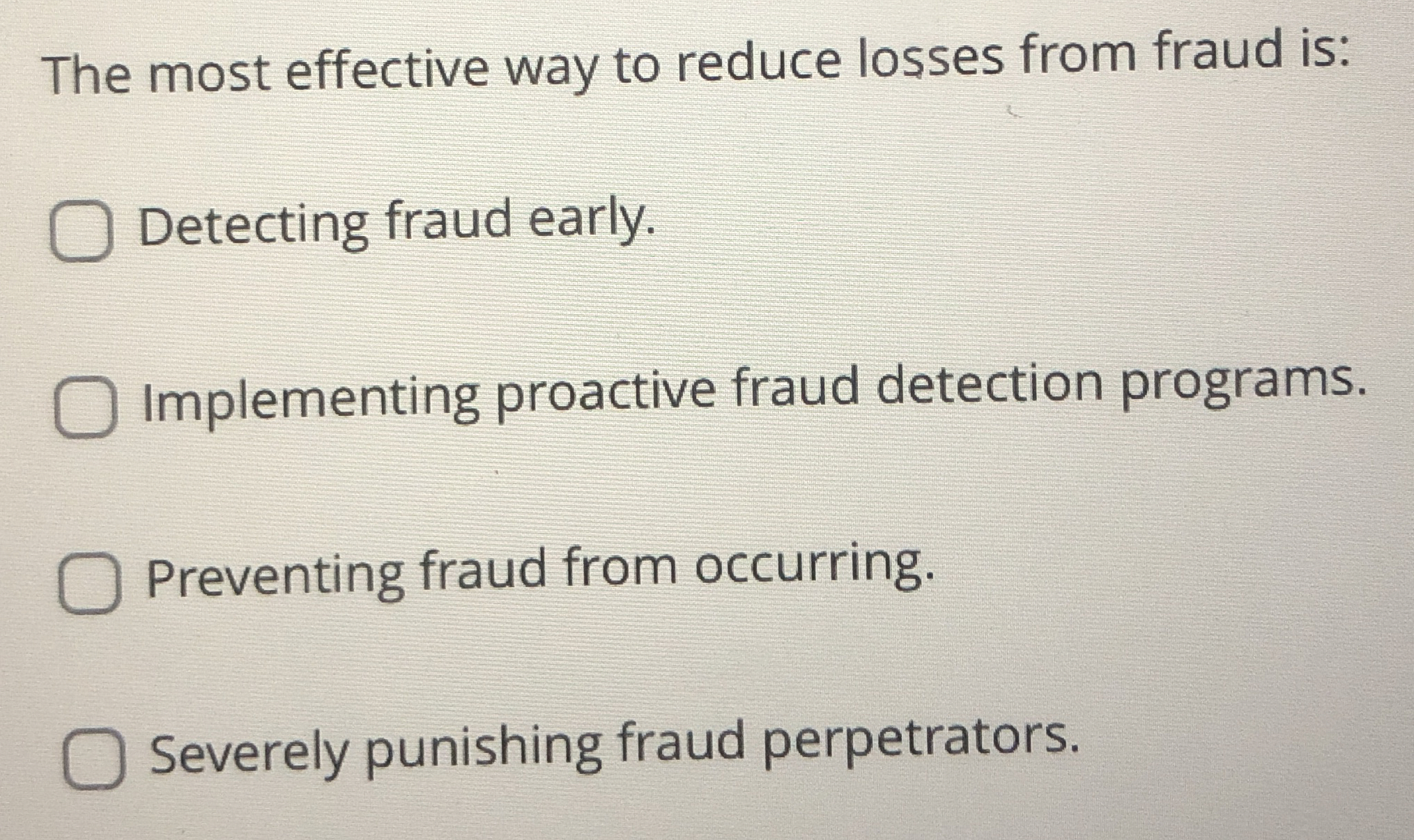 QUESTION 1The most effective way to reduce losses | Chegg.com