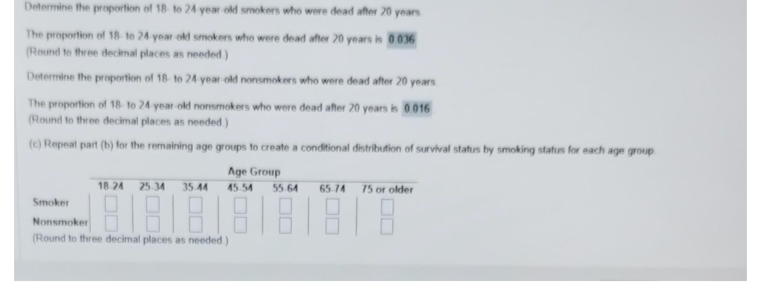 Solved Determine the proportion of 18 - to 24 year-old | Chegg.com