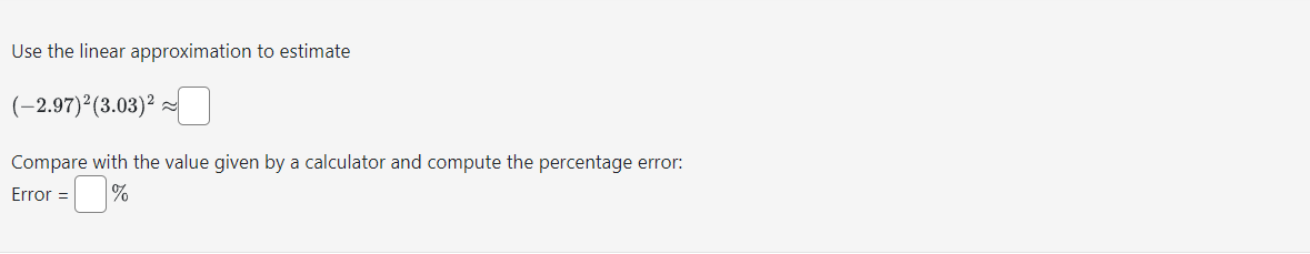 Solved Use the linear approximation to | Chegg.com