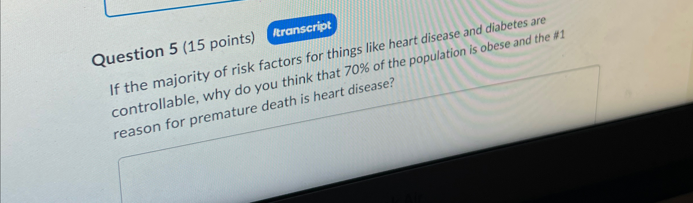 Solved Question 5 (15 ﻿points) ﻿If the majority of risk | Chegg.com