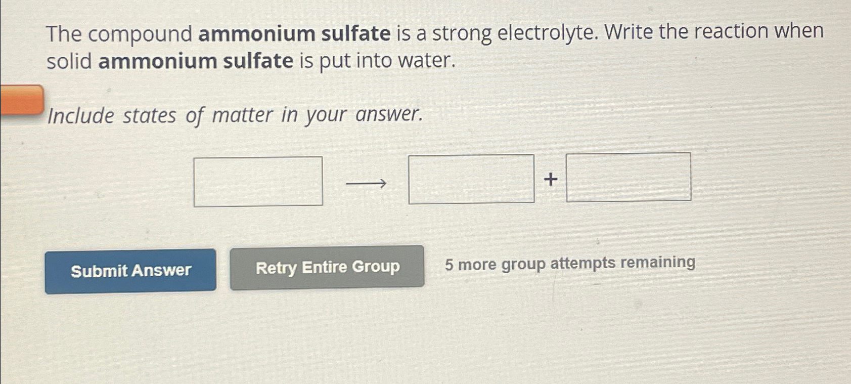 Solved The compound ammonium sulfate is a strong | Chegg.com