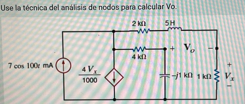 Solved Use la tecnica del analisis de nodos para calcular | Chegg.com