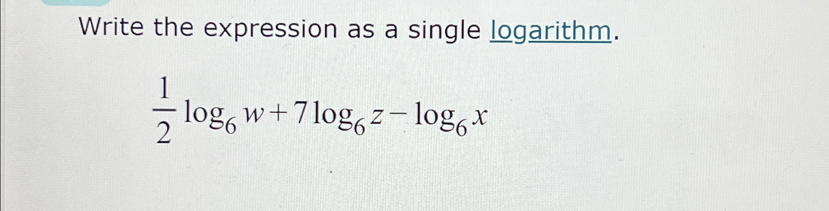 Solved Write the expression as a single | Chegg.com