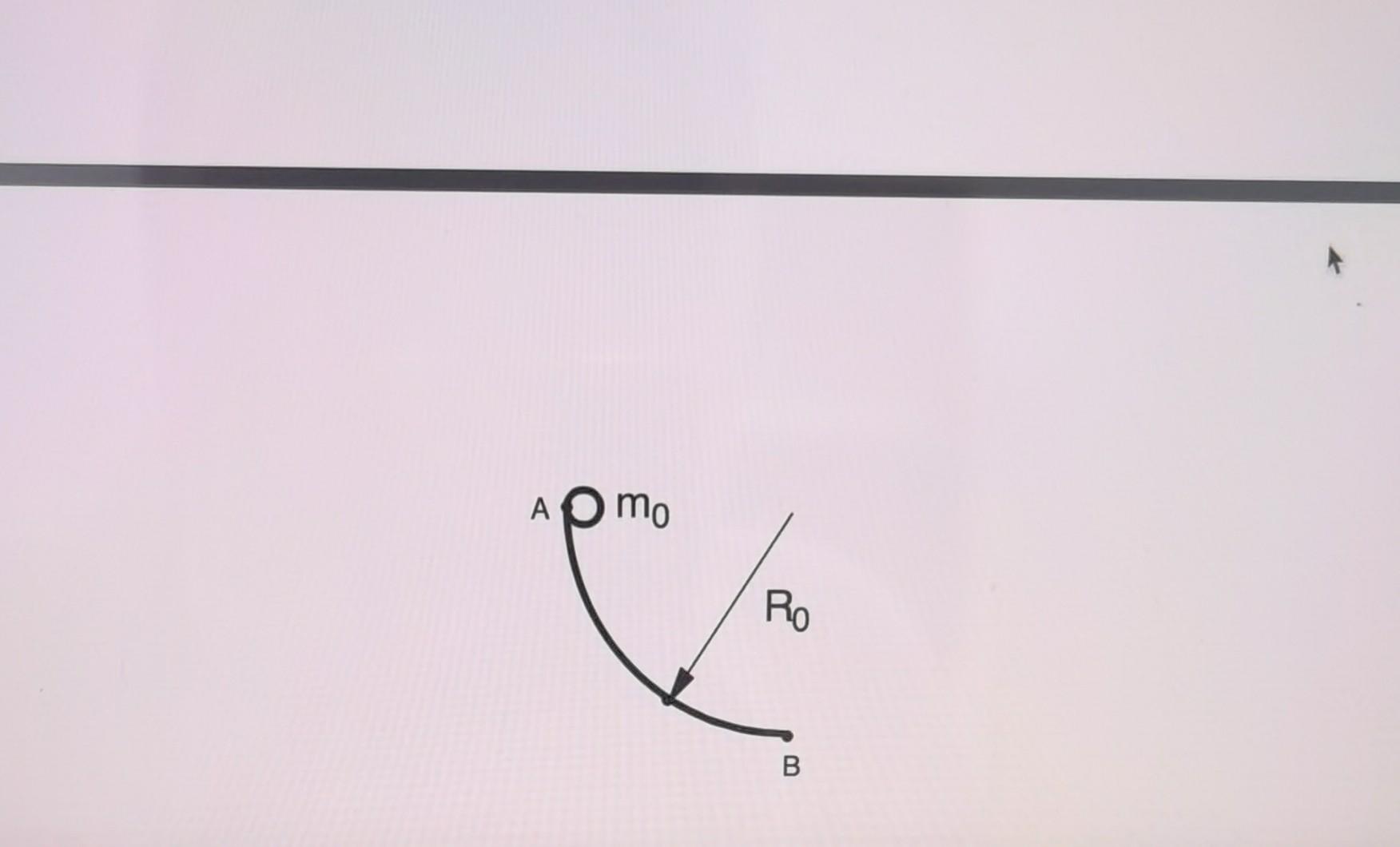 Solved 11.(Bonus). An object of mass m0 is at point A | Chegg.com