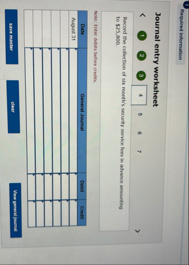 Solved Required informationJournal entry | Chegg.com