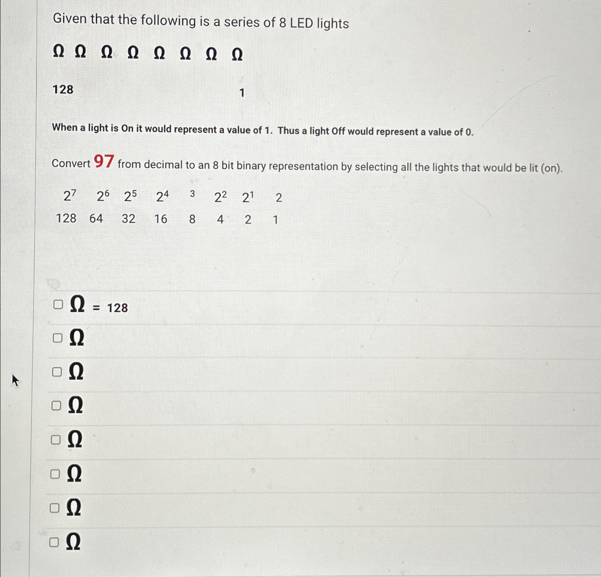 Solved Given that the following is a series of 8 ﻿LED | Chegg.com