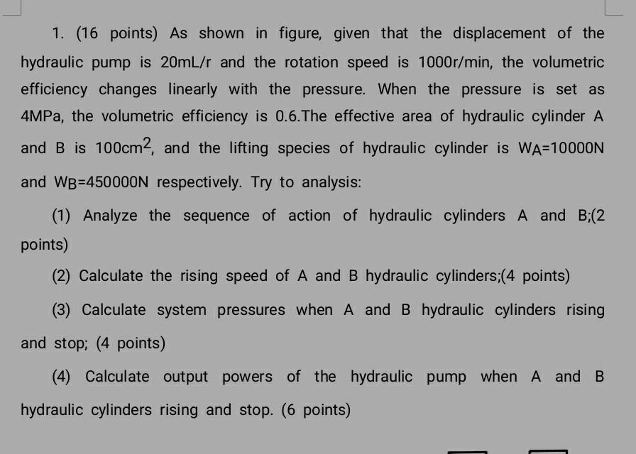 Solved 1. (16 points) As shown in figure, given that the | Chegg.com