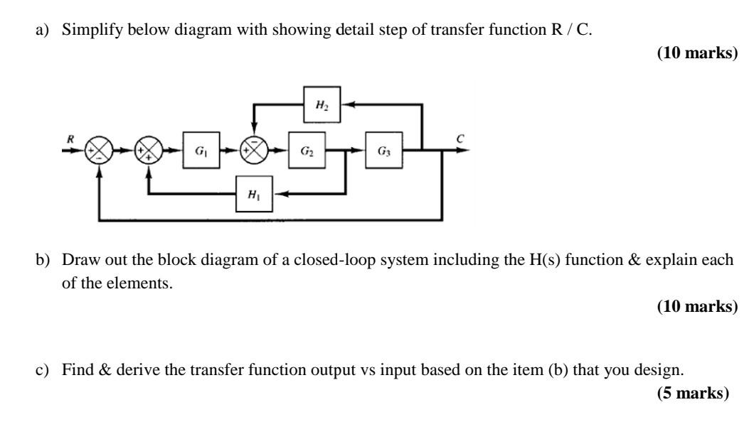 Solved a) Simplify below diagram with showing detail step of | Chegg.com