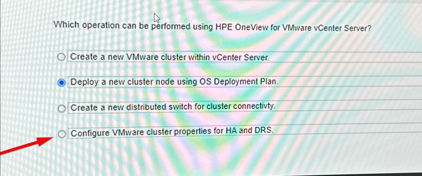 Solved Which operation can be performed using HPE OneView | Chegg.com