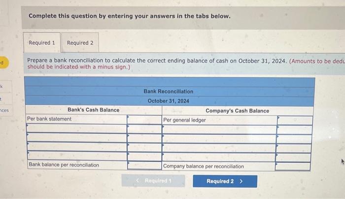 Solved Exercise 4-11 (Algo) Calculate the balance of cash | Chegg.com