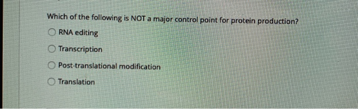 Solved Which of the following is NOT a major control point | Chegg.com