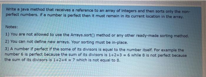 Solved Write a java method that receives a reference to an | Chegg.com