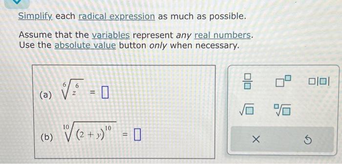 Solved Simplify each radical expression as much as possible. | Chegg.com