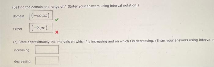 Solved A function f is given. f(x)=x4−4x3+2x2+4x−3 (a) Use a | Chegg.com