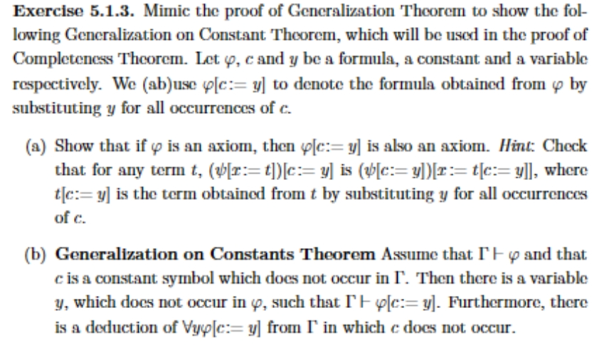 Solved Exercise 5 1 3 ﻿mimic The Proof Of Generalization