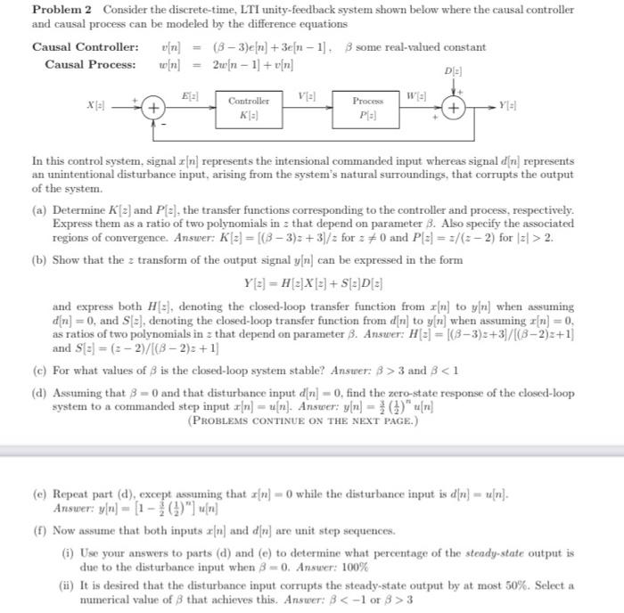 Solved Problem 2 Consider the discrete-time. LTI | Chegg.com