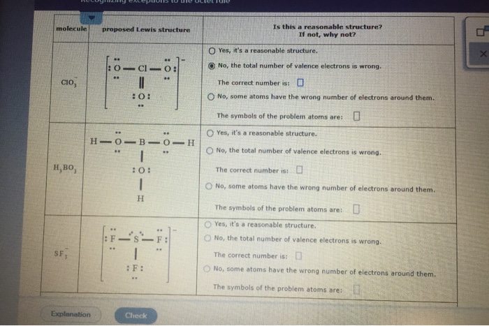 Solved molecule proposed Lewis structure Is this a | Chegg.com