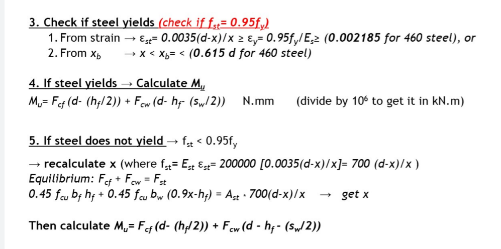 Solved Solution Steps: 1. Assume steel yields (fst= 0.95 fy) | Chegg.com