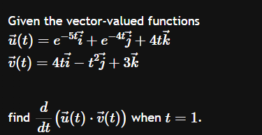 Solved Given the vector-valued | Chegg.com