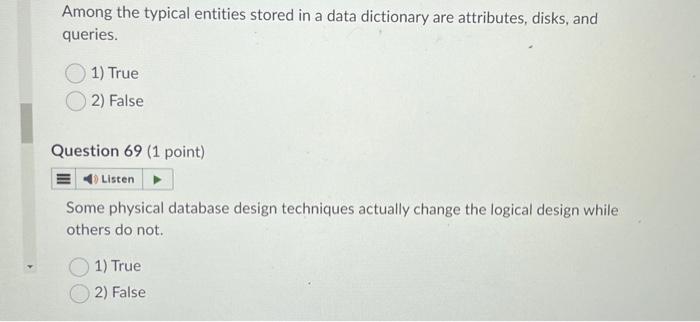 Among the typical entities stored in a data | Chegg.com