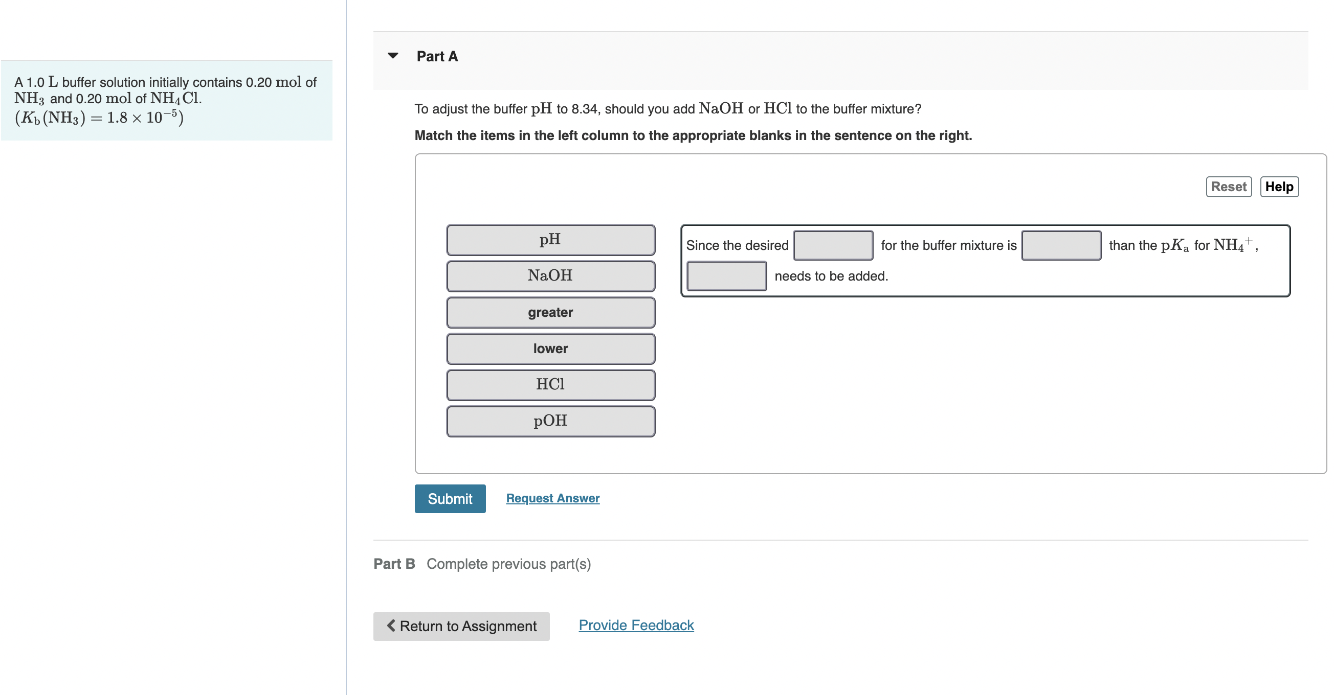 Solved A 1.0 ﻿L buffer solution initially contains 0.20mol | Chegg.com