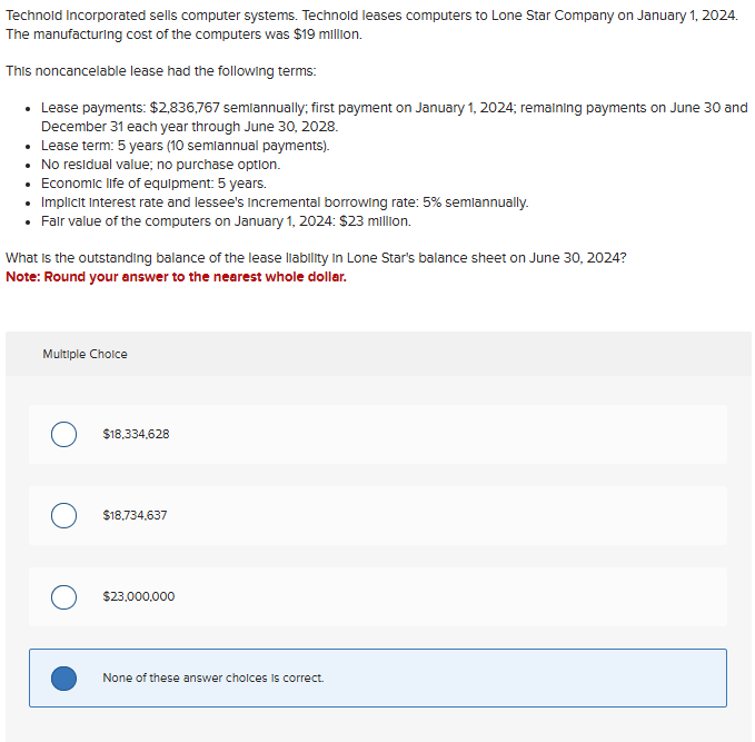 Solved Technold Incorporated sells computer systems. | Chegg.com