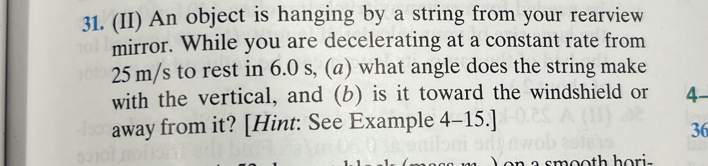 Solved (II) ﻿An object is hanging by a string from your | Chegg.com