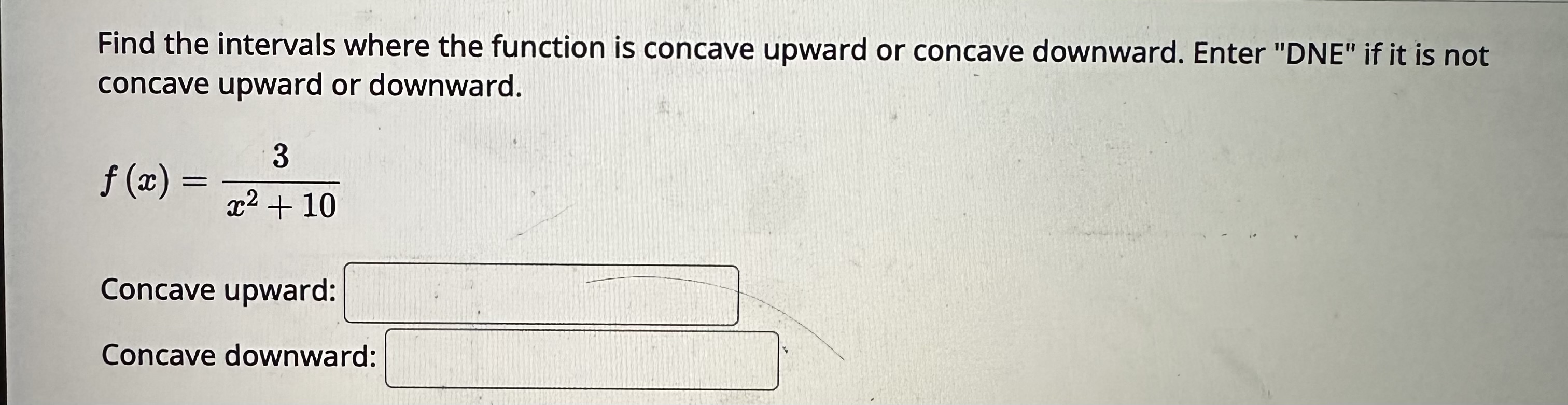 Solved Find the intervals where the function is concave | Chegg.com