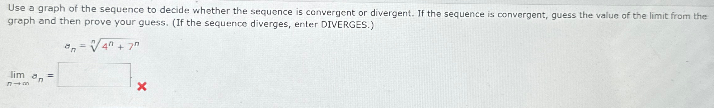 Use a graph of the sequence to decide whether the | Chegg.com